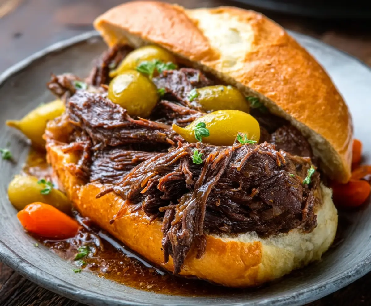 Easy Slow Cooked Mississippi Pot Roast