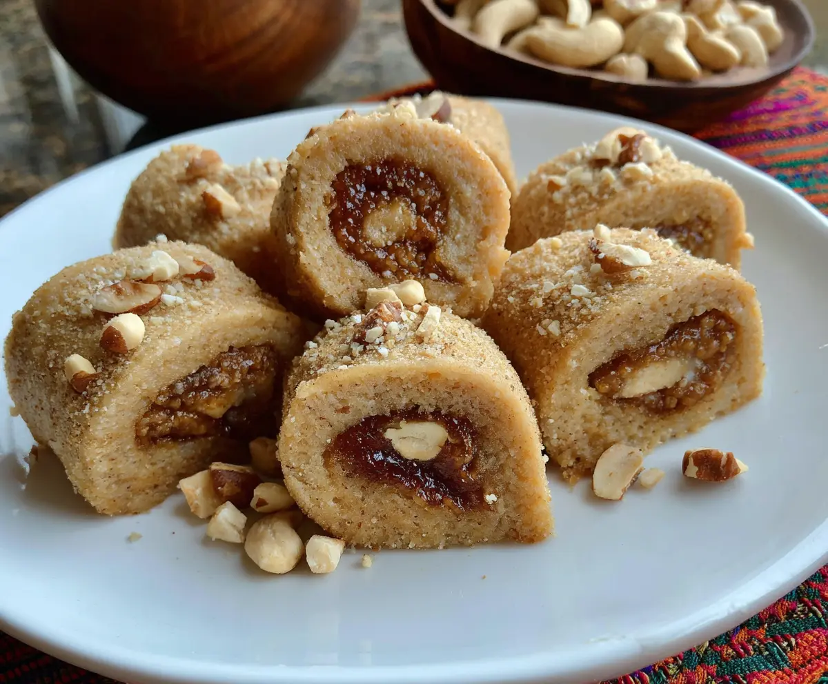Easy Cashew Fig Rolls Recipe