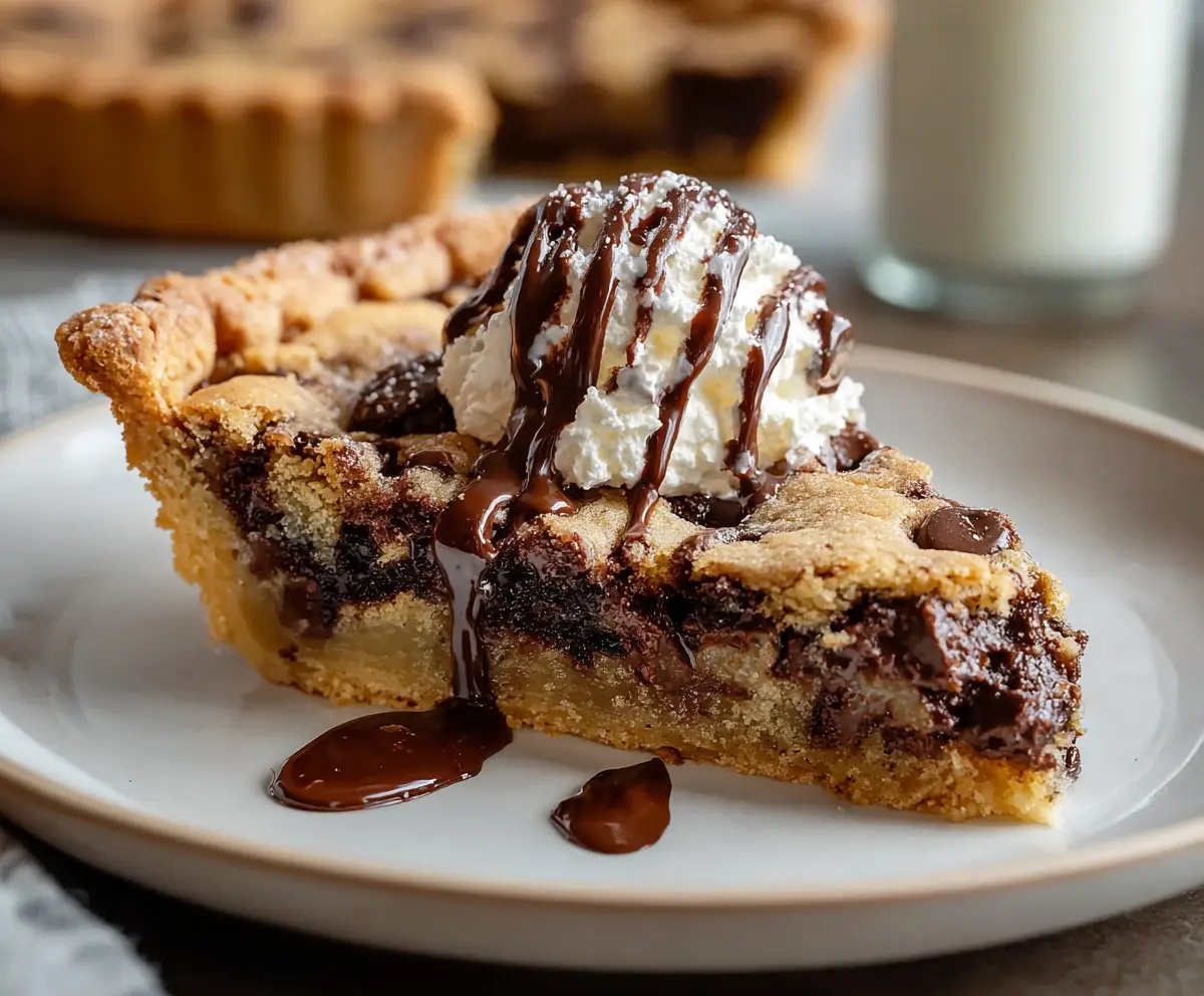 Easy Chocolate Chip Cookie Pie Recipe