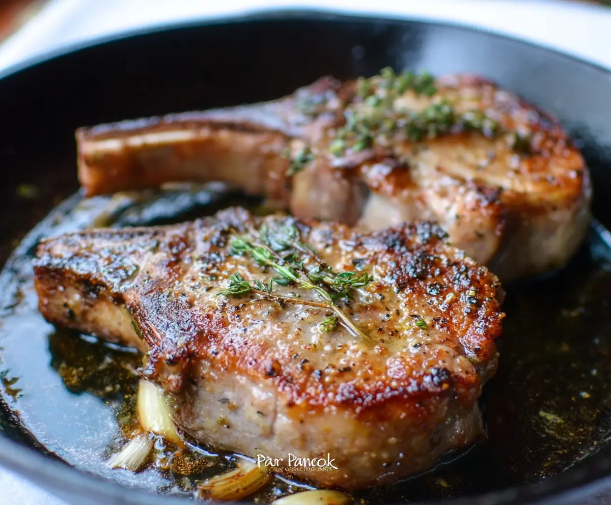 Easy Pan Roasted Pork Chops Recipe