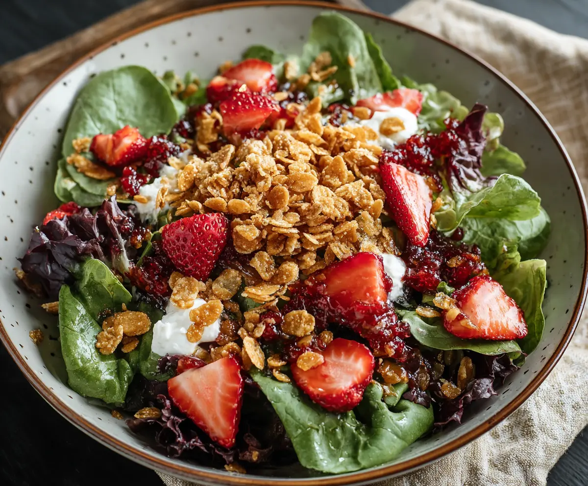 Fresh Strawberry Crunch Salad